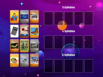 Syllables game - Teaching resources