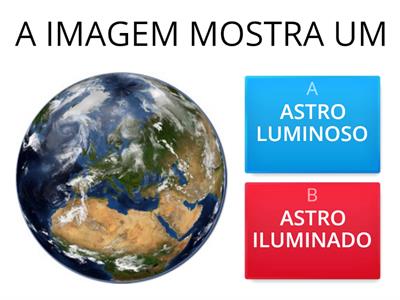 Astros luminosos - Recursos de ensino
