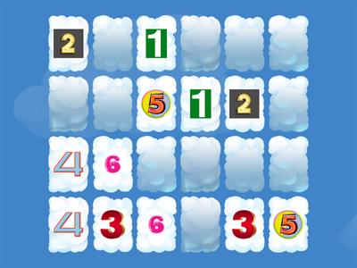 Numbers 12 memory game - Recursos didácticos