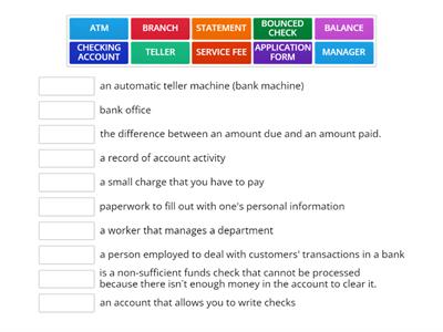 Banking - Teaching resources