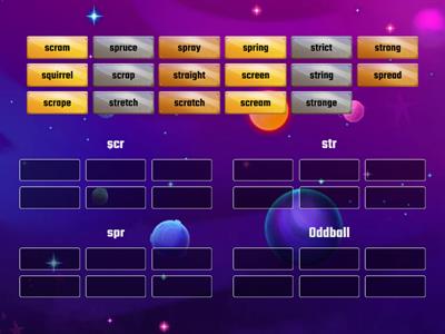 Str scr spl squ spr - Teaching resources