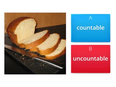 Countable uncountable words - Öğretim kaynakları