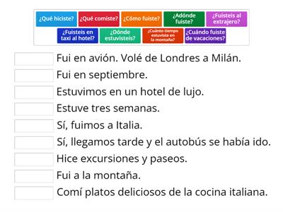 Pretérito indefinido - Teaching resources