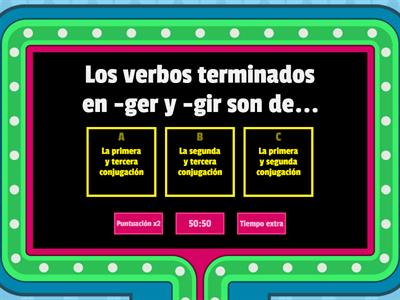 Verbos Terminados en ger gir - Recursos didácticos