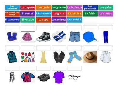 La ropa espanol - Teaching resources