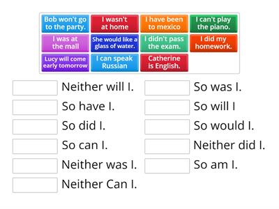 Neither nor either or - Teaching resources