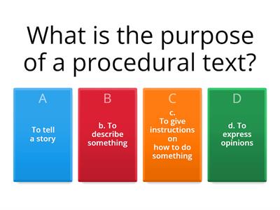 Procedure text - Teaching resources
