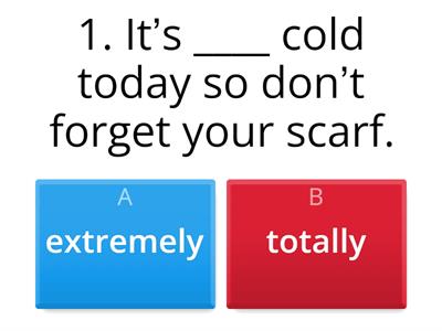 Intensifiers - Recursos didácticos