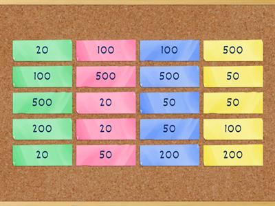 Jeopardy matematico - Recursos didácticos