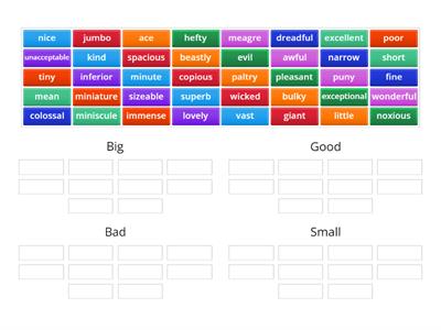 Synonyms - Teaching resources
