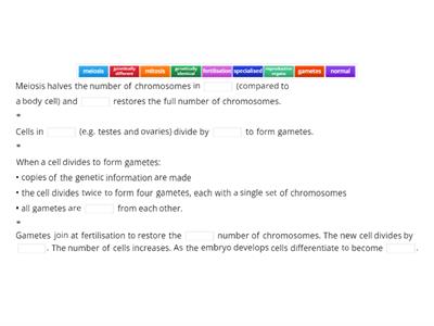 Meiosis - Teaching resources