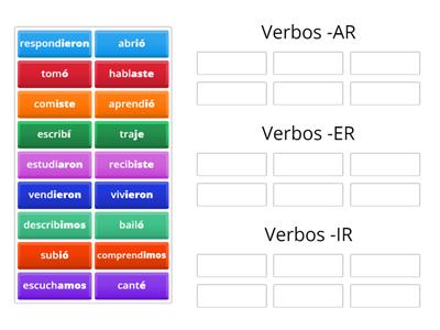Ar er ir - Recursos didácticos