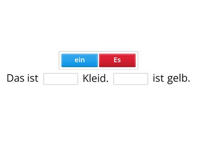 Ein einen eine - Unterrichtsmaterialien