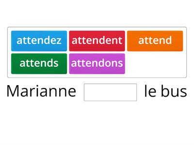 Les verbes regulier en re - Teaching resources