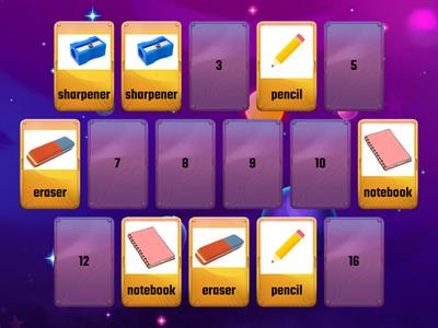 School supplies game - Recursos didácticos