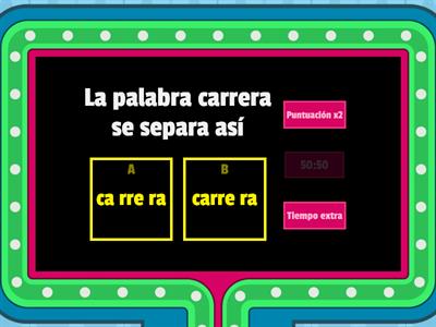 Juegos de sílaba tónica - Recursos didácticos