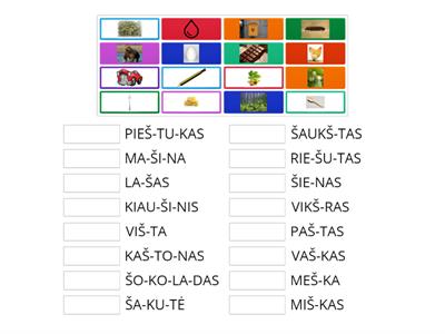 Garsa š - Mokymo ištekliai