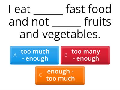 Too much many enough - Recursos didácticos