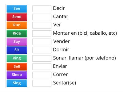 Irregular verbs - Recursos didácticos
