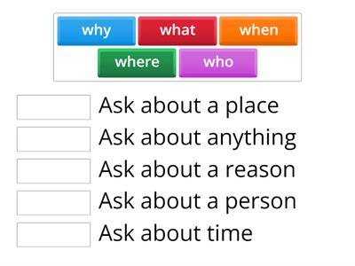 Wh questions - Teaching resources