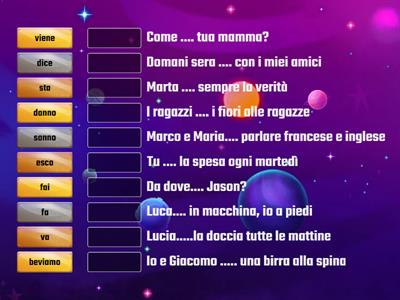 Verbi irregolari al presente - Recursos didácticos