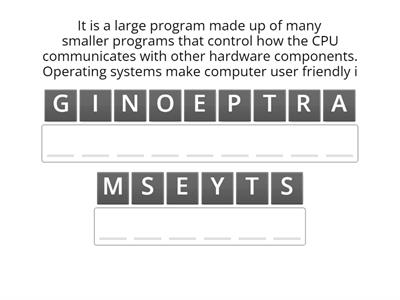 Operating system - Teaching resources