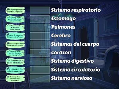 Juego sobre los sistemas del cuerpo humano - Recursos didácticos