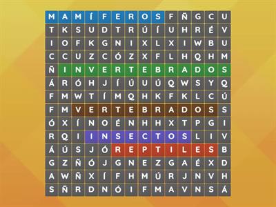Juegos de animales vertebrados e invertebrados - Recursos didácticos