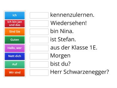 Niemiecki Wer bist du - Materiały dydaktyczne