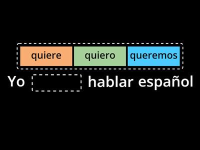 Verbo querer - Recursos didácticos