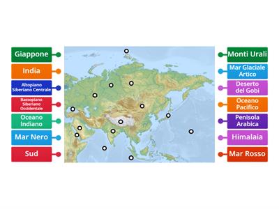 Cartina muta politica asia - Risorse didattiche