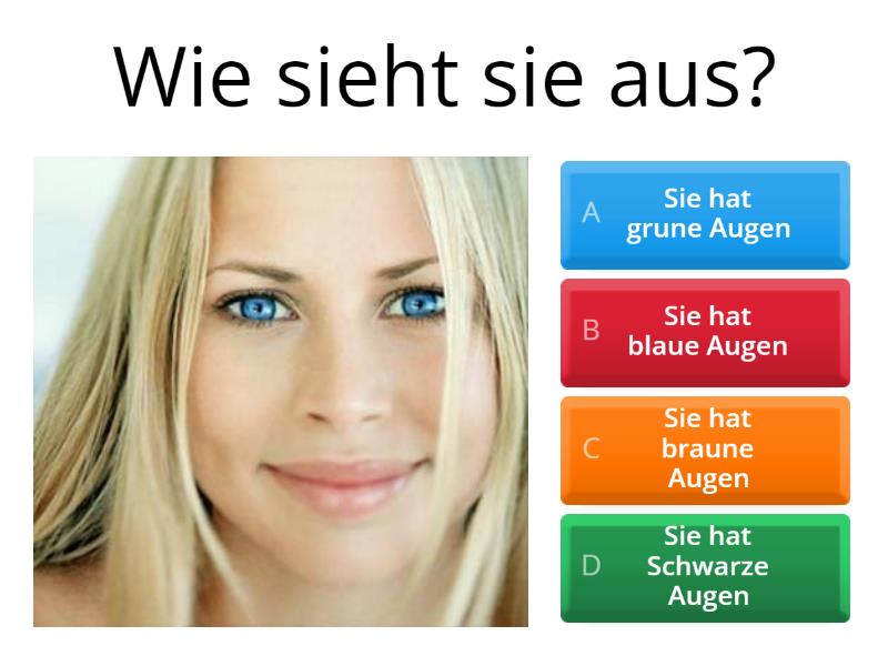 Appearance descriptions in German - Quiz