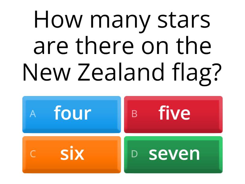 Quiz New Zealand - Cuestionario