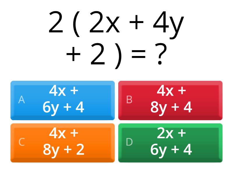 multiply brackets (single and double) progressive quiz - Cuestionario