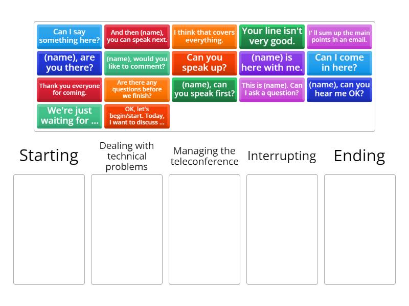 BR Inter U7 Teleconferencing - Group sort