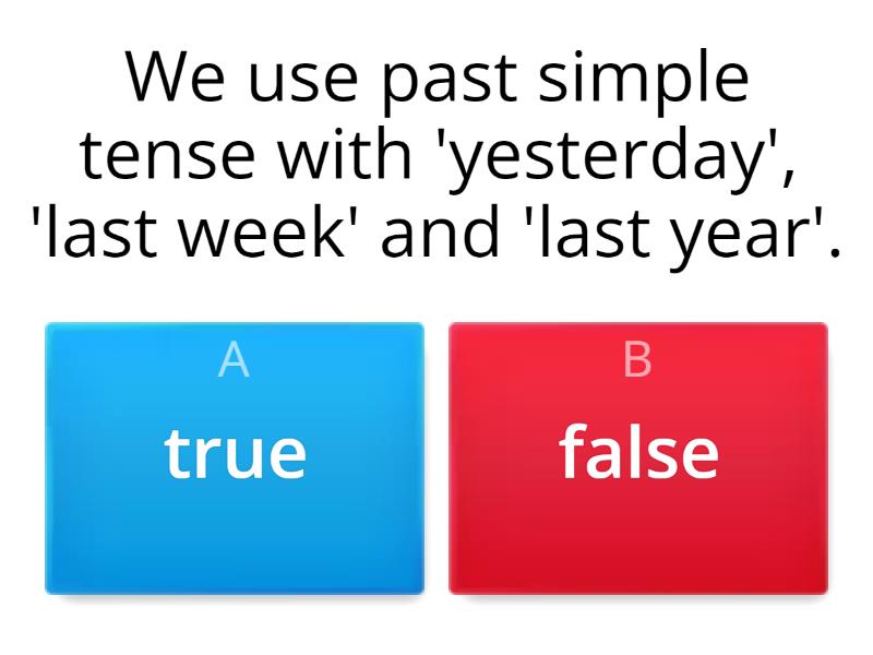 Past simple tense ESOL Entry 2 - Quiz