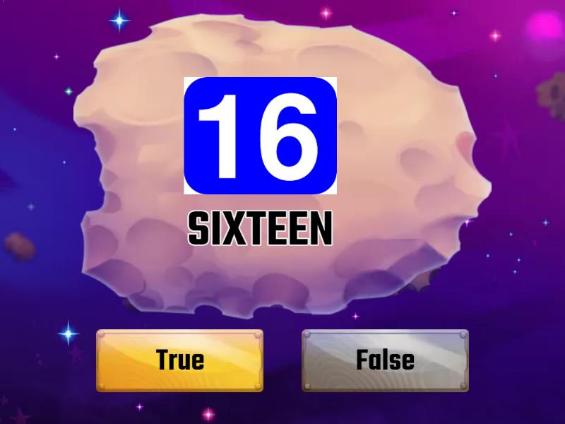 Numbers 1 to 20 - True or false
