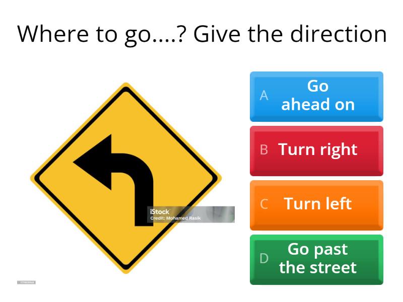 Giving Directions - Quiz