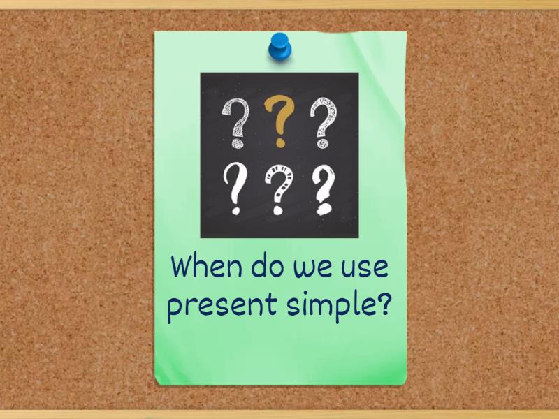 Present simple - Flash cards