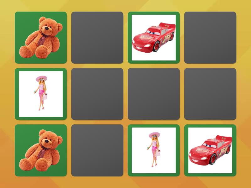 Toy memory game - Matching pairs