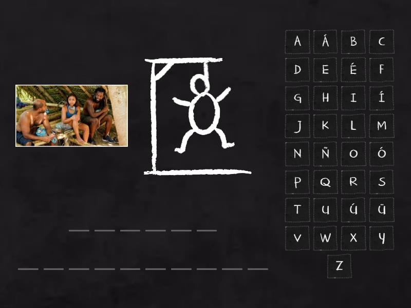 Types of reality TV shows - Hangman