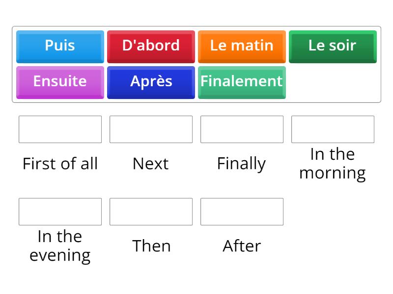 Sequencers-French-Yr5 - Match up