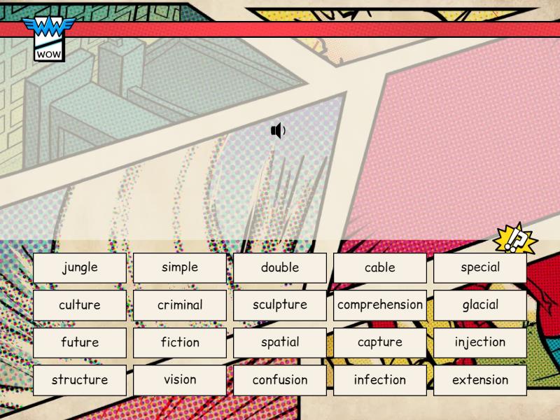 Transparent words - Find the match