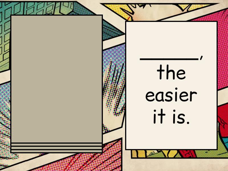 RM B2+ Double comparatives - Cartas al azar