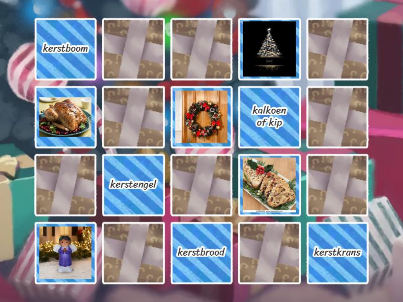 Kerst Memory - Matching pairs
