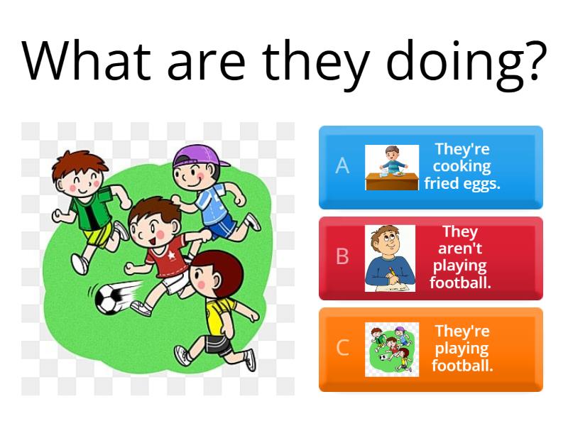 6 pm Present progressive questions - Quiz