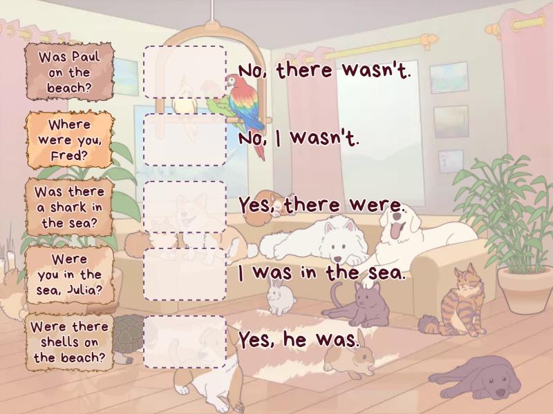 Match: Was, Were - Match up