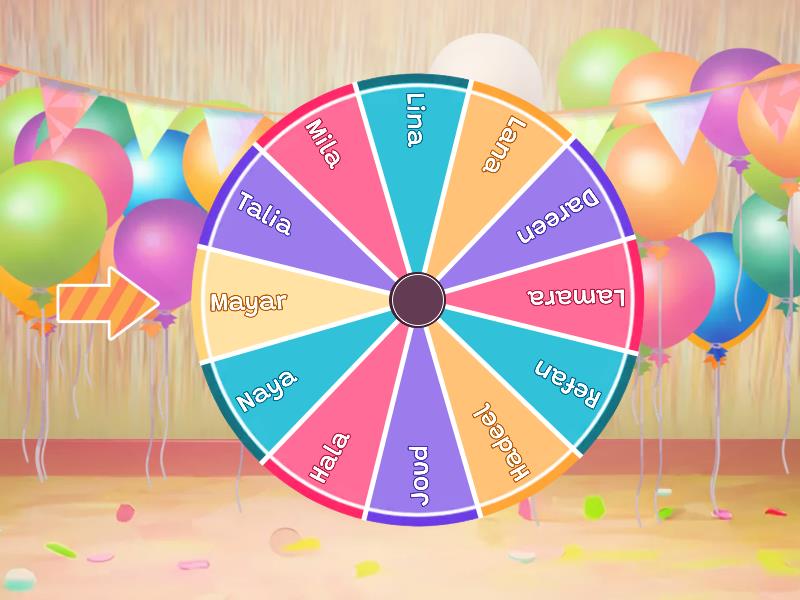 grade 2C - Spin the wheel