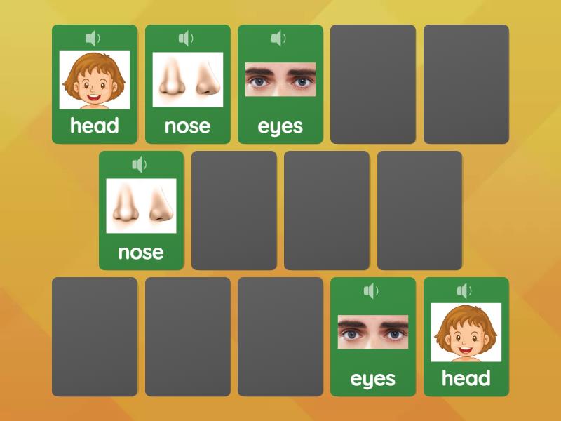 Body. Face. Pairs - Matching pairs