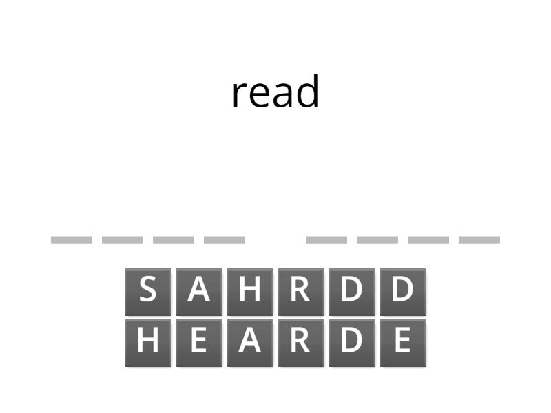 Irregular verbs (past participle) part 2 - Spell the word